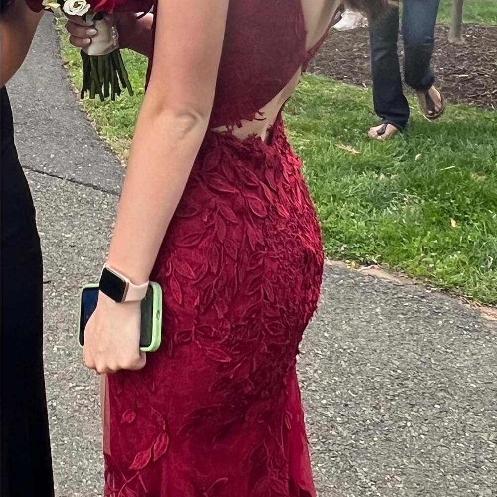 Stunning Deep Red Prom Dress Worn Once Gem